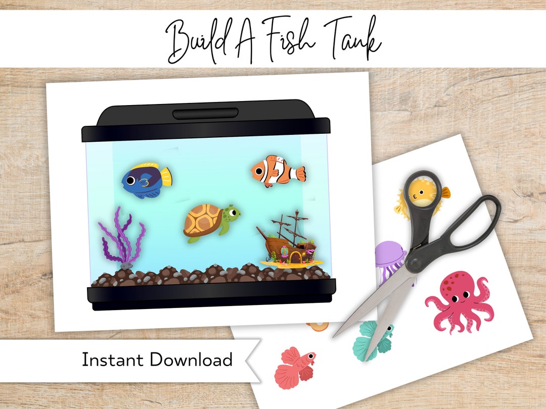 Buy Build A Fish Tank Printable Craft Build a Fish Tank Activity for ...