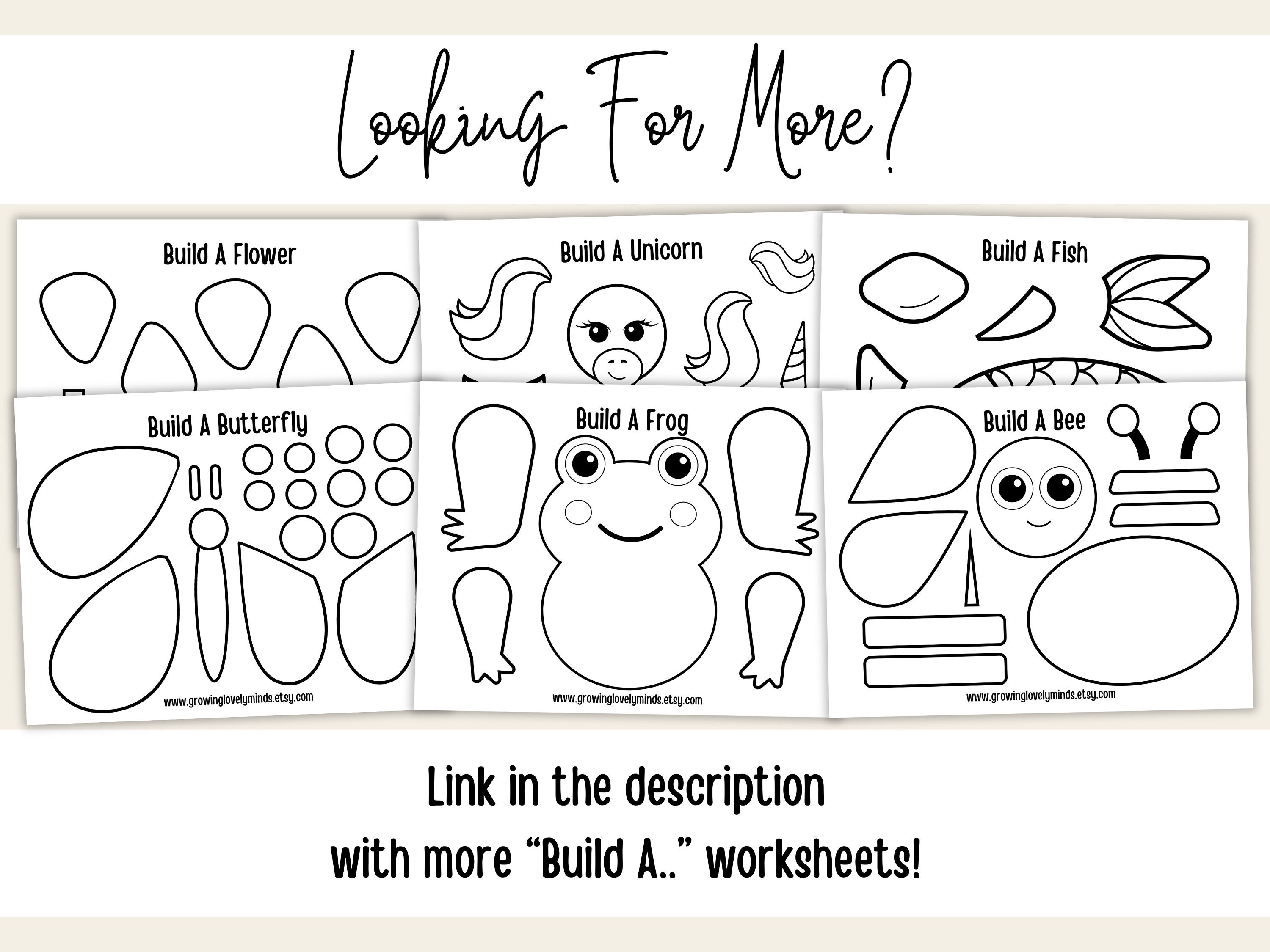 Build A Fish Tank Printable Craft – Kids Activity (digital Download) - Etsy
