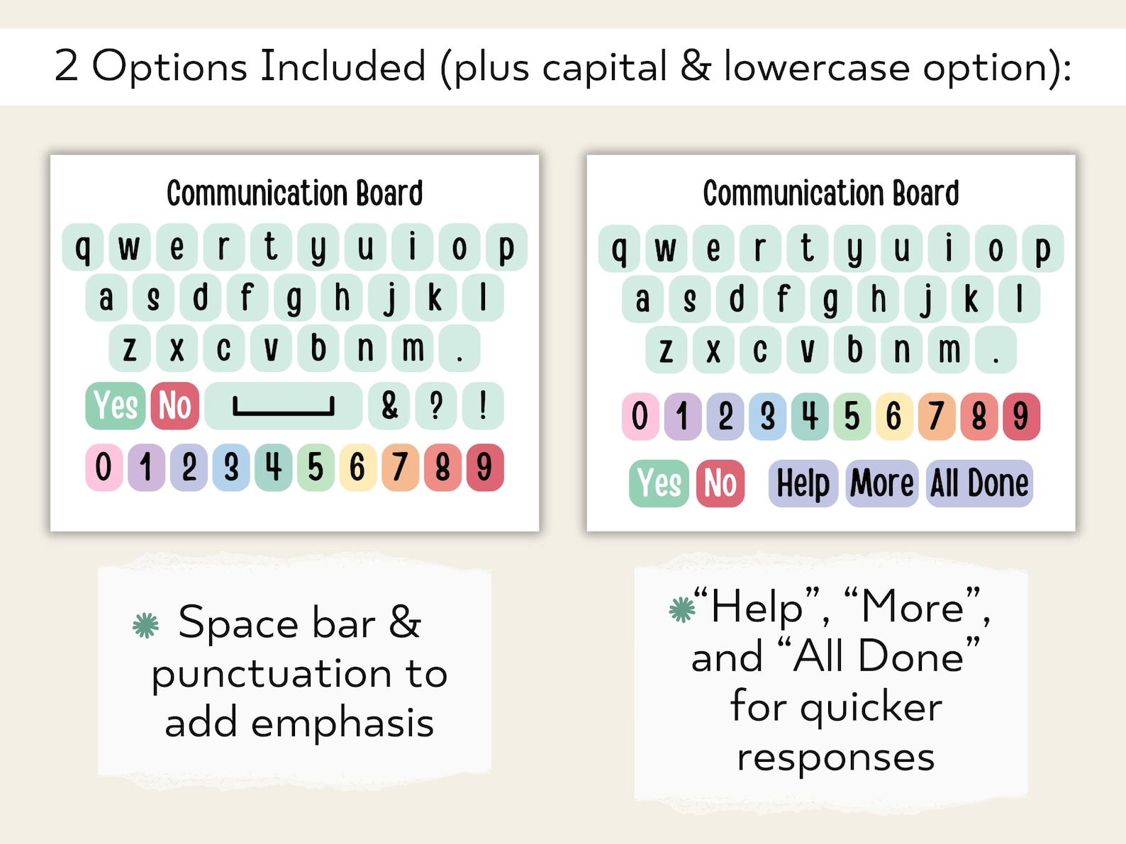 QWERTY Communication Board – Visual Keyboard for Special Needs (instant ...