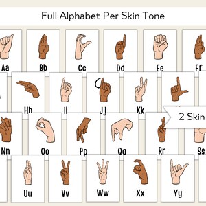 ASL Alphabet Flashcards - Printable American Sign Language Alphabet ...