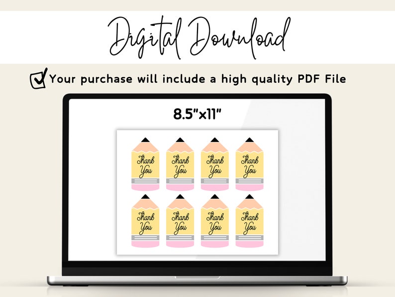 Teacher Gift Tag Printable Teacher Appreciation Printable Gift Tags ...