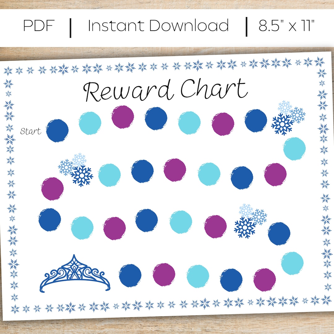 Reward Chart for Kids Kids Potty Chart Custom Behavior Sticker Chart ...
