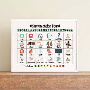 Visual Communication Board – Special Needs, Autism (instant Download ...