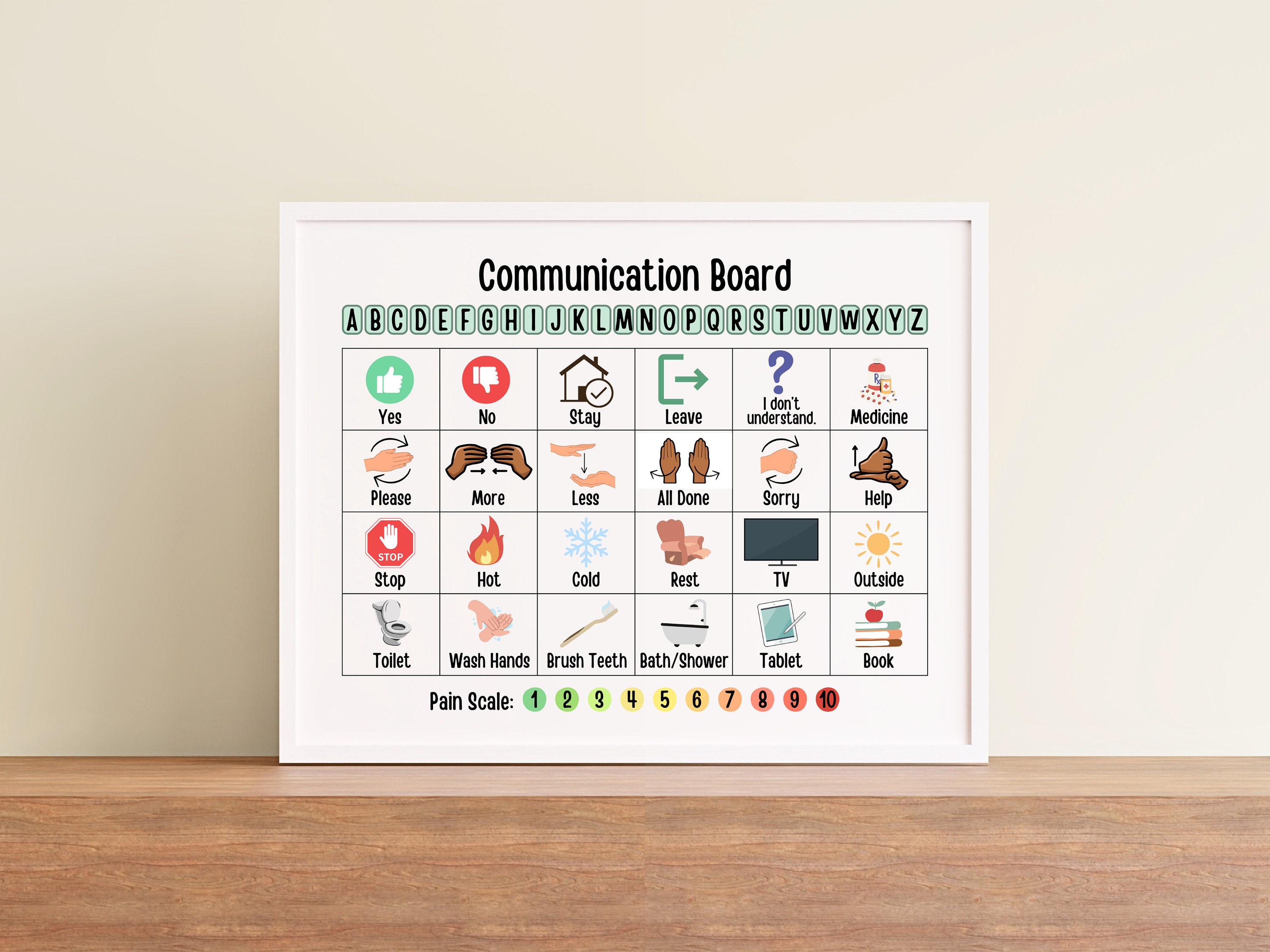 Nonverbal Communication Board - Visual Board Special Needs - Nonverbal ...