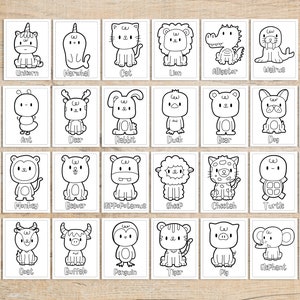 Animal Coloring Pages - Printable Coloring Pages for Kids - Toddler ...