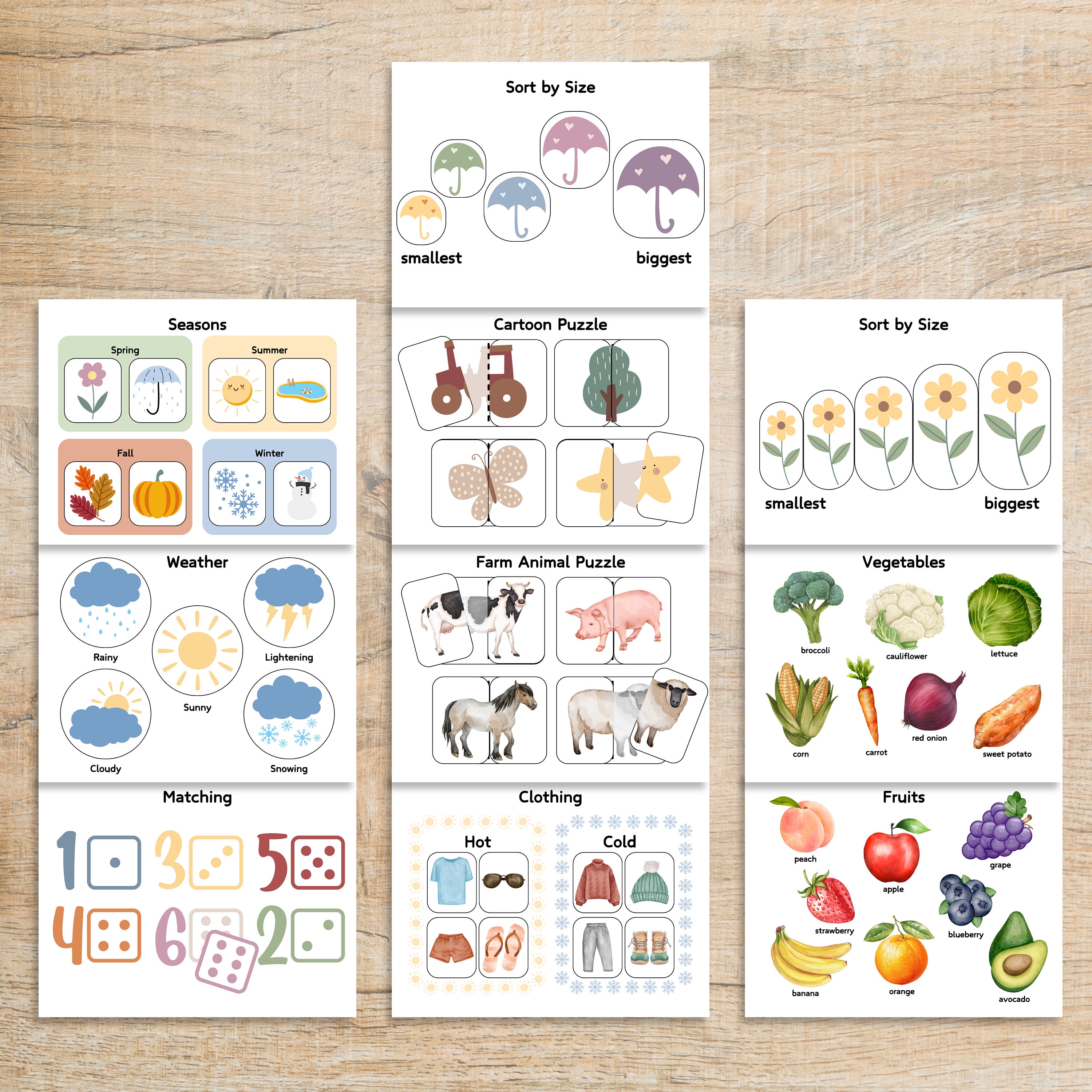 Printable Kids' Busy Book – Preschool Learning Activities (digital ...
