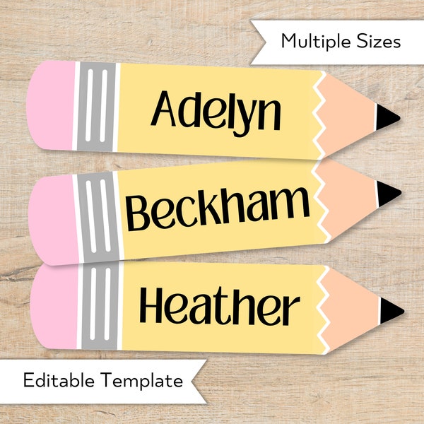 Cubby Name Tags - Etsy