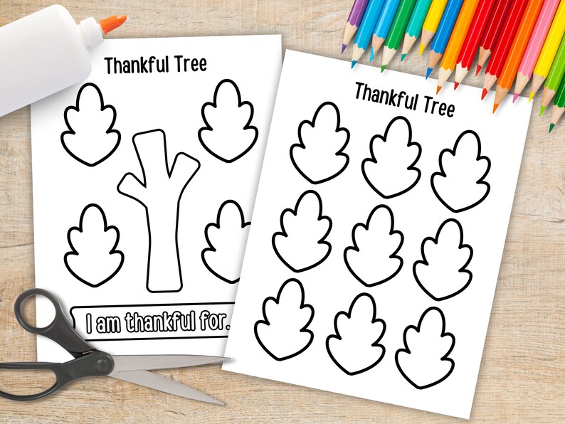 Thankful Tree Activity - Kids Thanksgiving Activity - Thanksgiving ...