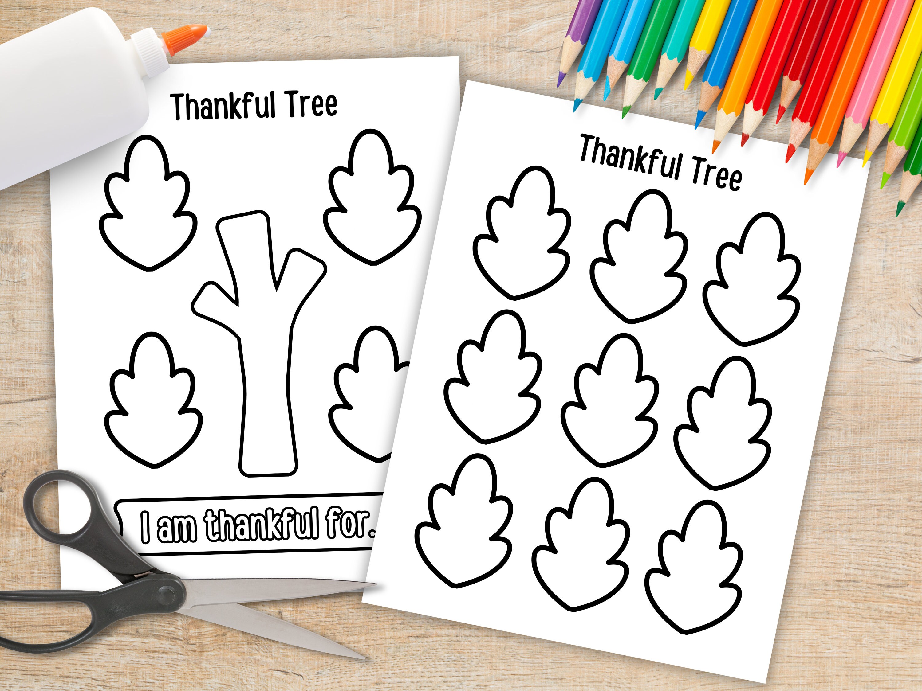 Thankful Tree Activity - Kids Thanksgiving Activity - Thanksgiving ...