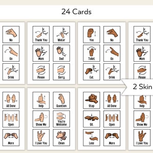 ASL Flashcards American Sign Language Flashcards Special Education ...