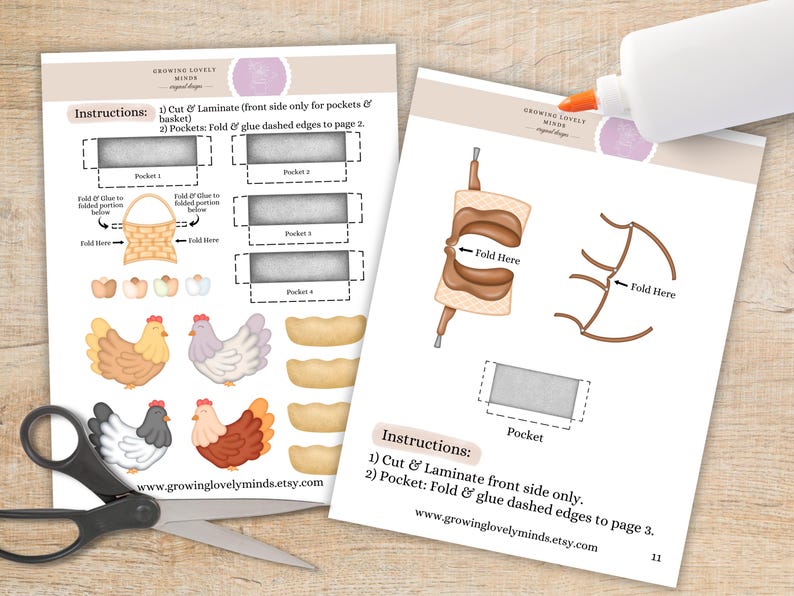 Printable Paper Farm Craft - Printable Farm Animals Cutout Craft ...