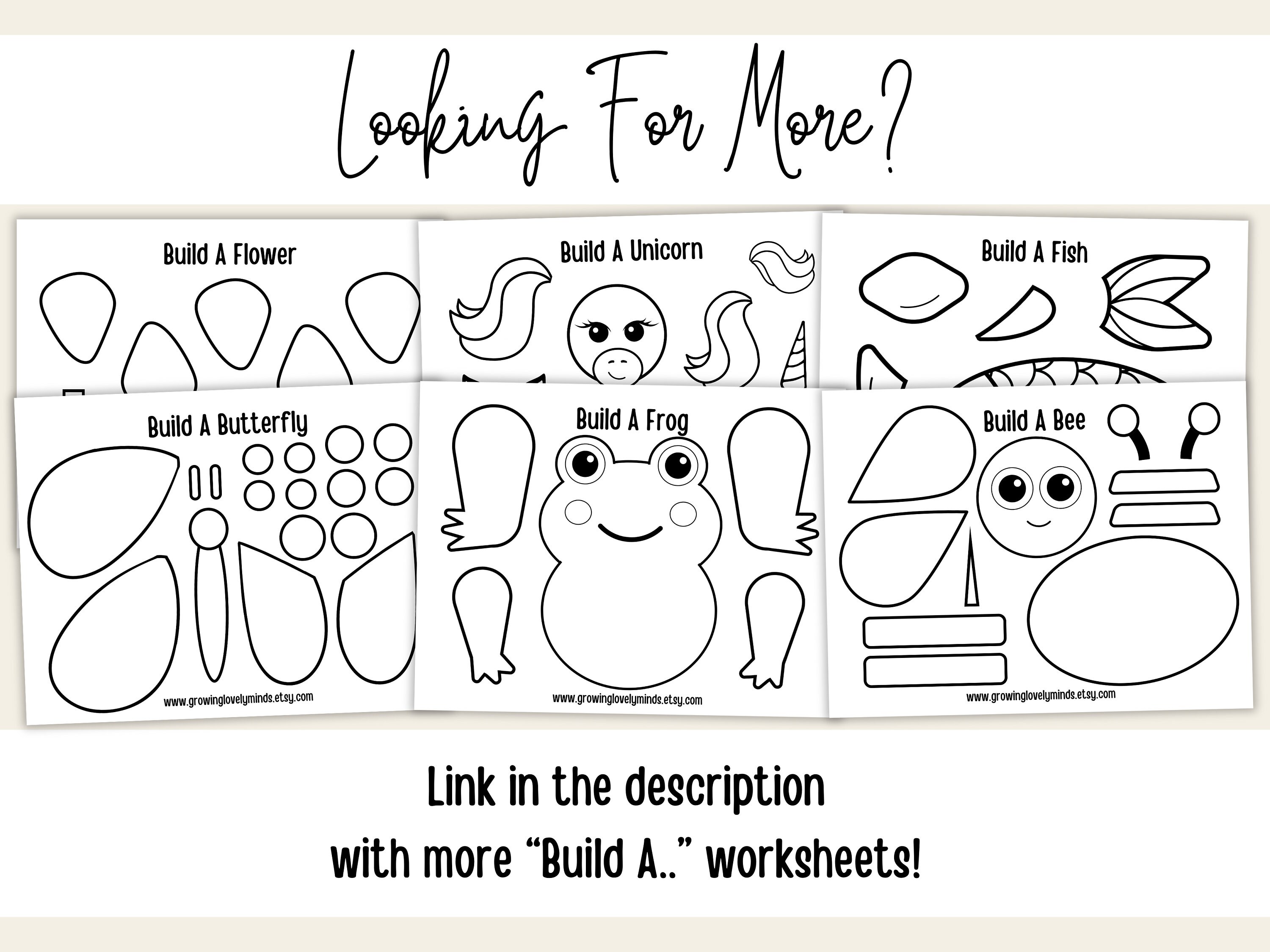 Bee Printable Craft Build a Bee Spring Activity for Kids Preschool ...