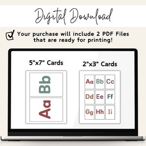 Alphabet Flashcards – A-Z Learning Cards for Toddlers (digital Download ...