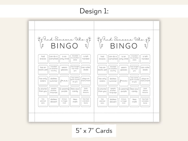 Get to Know You Bingo Find Someone Who Bingo Find the Guest Bingo Cards ...