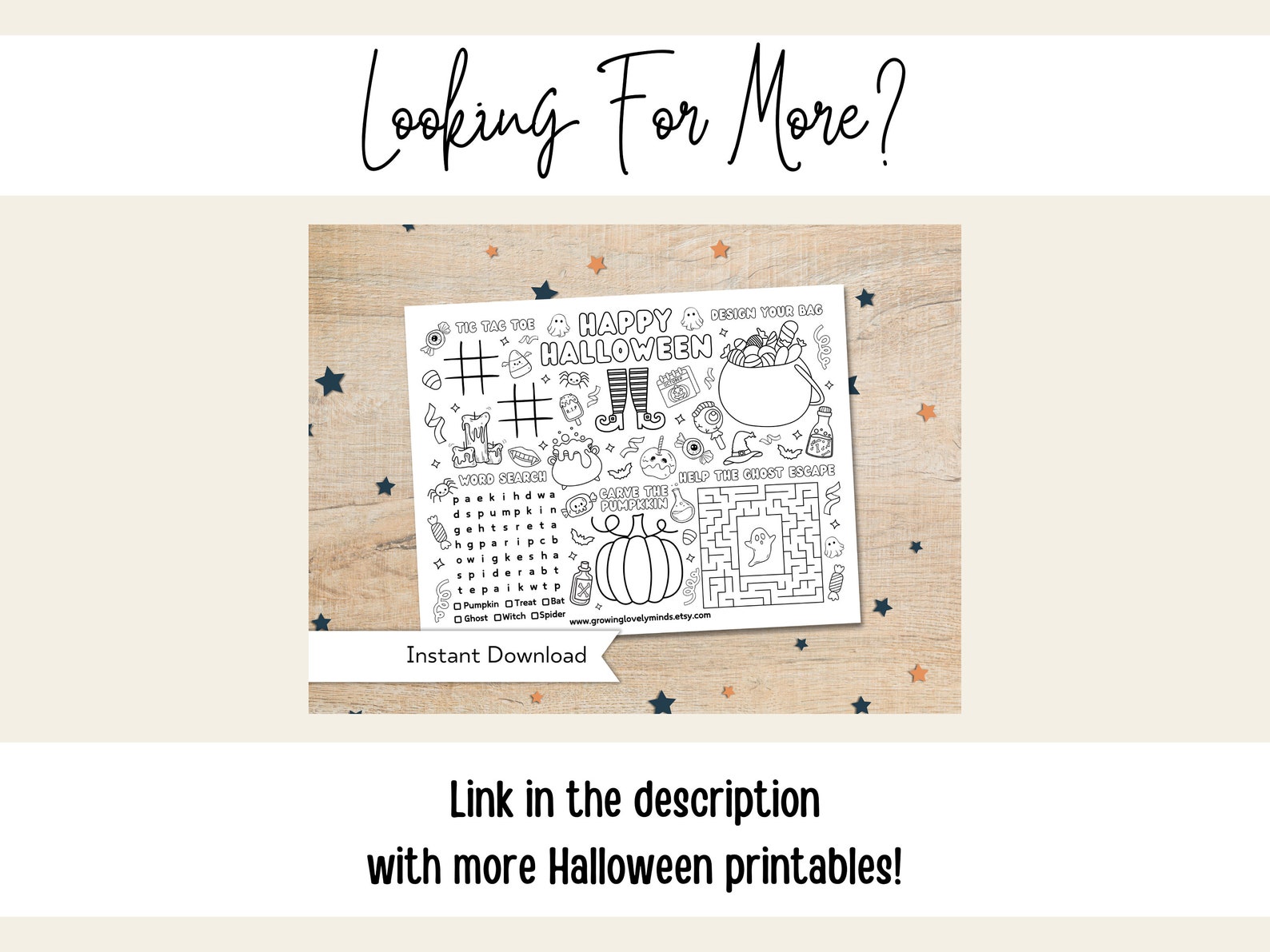 Halloween Countdown Coloring Sheet - Halloween Printable Advent ...