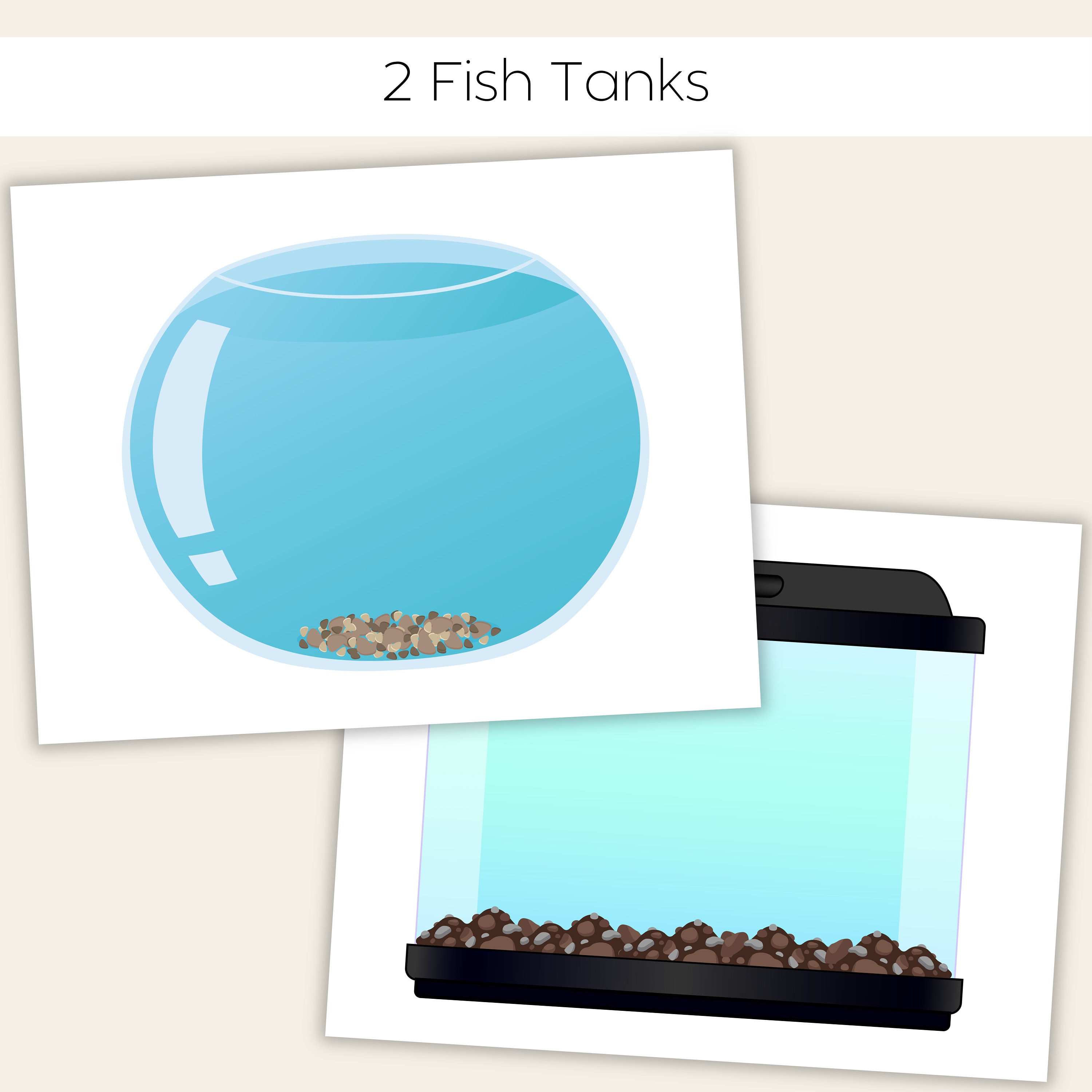 Build A Fish Tank Printable Craft Build a Fish Tank Activity for Kids ...
