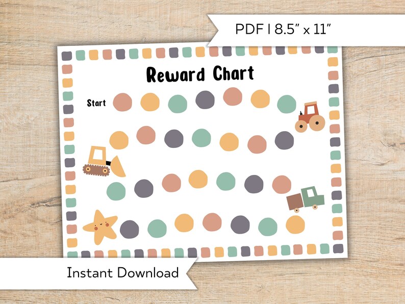 Kids Reward Chart – Potty Training & Behavior Tracker (PDF) - Etsy