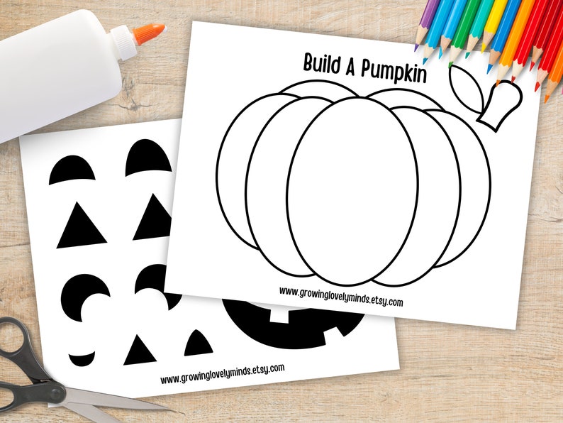 Build A Pumpkin Printable Craft – Fall Activity for Kids (PDF) - Etsy