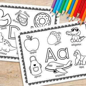 ABC Coloring Pages - Printable Alphabet Worksheets for Kids - Learn ...