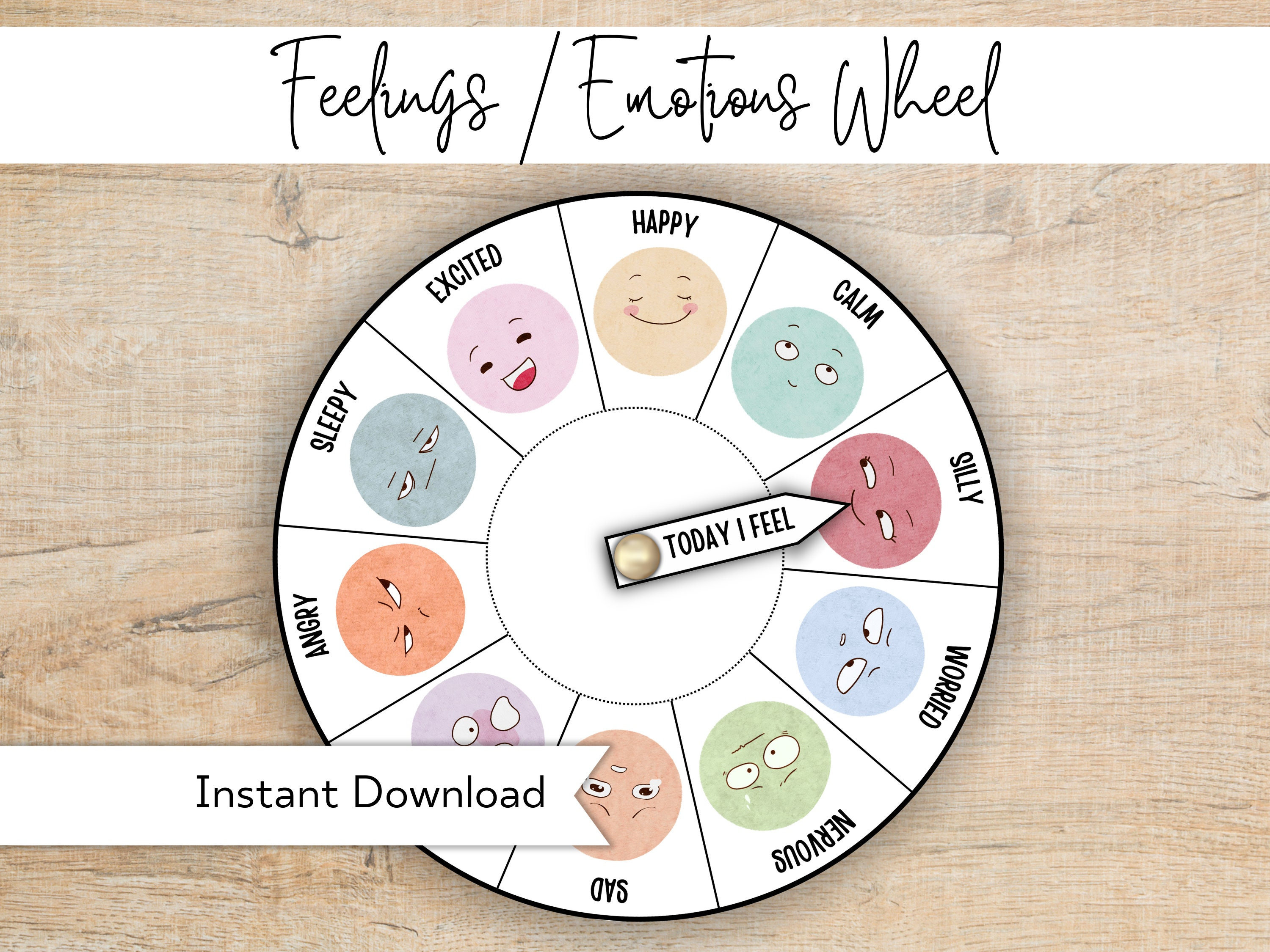 Feelings Emotions Wheel Activity - Printable Emotions Feelings Wheel ...
