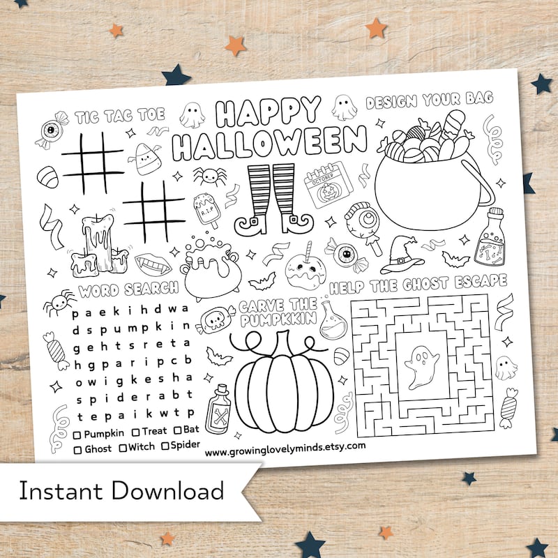 Summerween Coloring Pages - Etsy