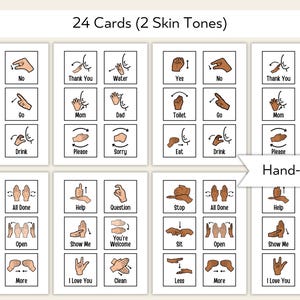 ASL Flashcards - American Sign Language Flashcards - Special Education ...
