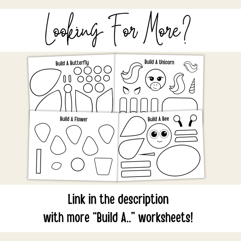 Bee Printable Craft Build a Bee Spring Activity for Kids Preschool ...