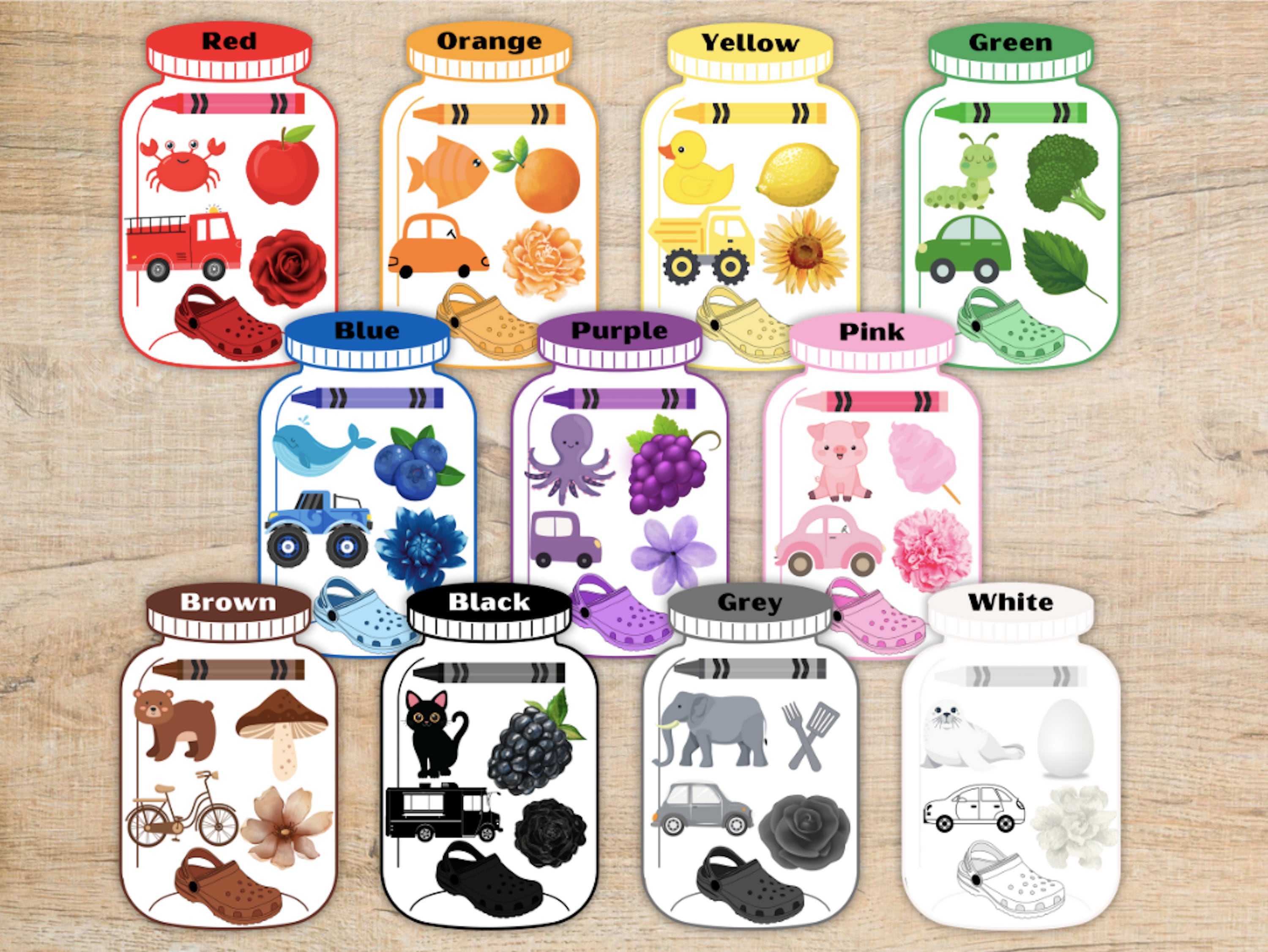 Color Matching Activity – Preschool Learning Printable (digital ...