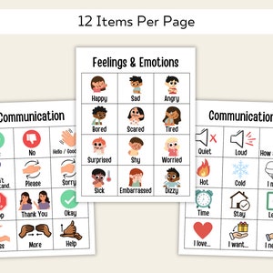 Nonverbal Communication Cards - Visual Board Special Needs - Nonverbal ...