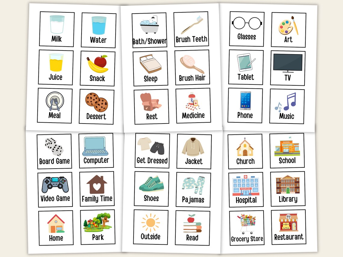 Nonverbal Communication Flashcards – Speech Therapy, Autism (digital ...