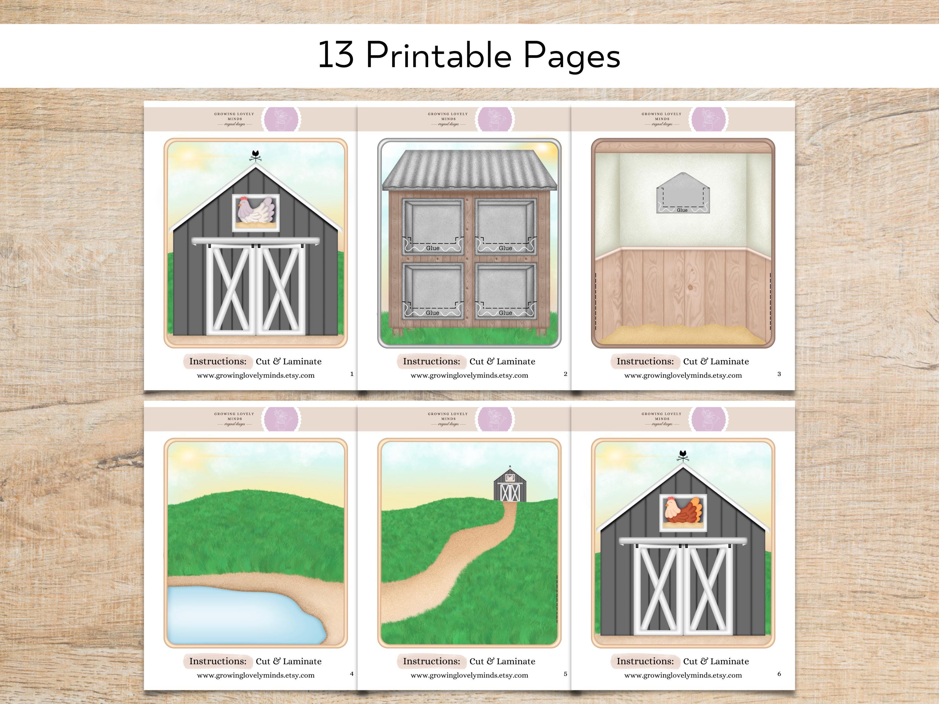 Printable Paper Farm Craft - Printable Farm Animals Cutout Craft ...