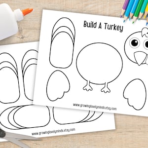 Turkey Printable Craft - Build a Turkey Fall Activity for Kids ...