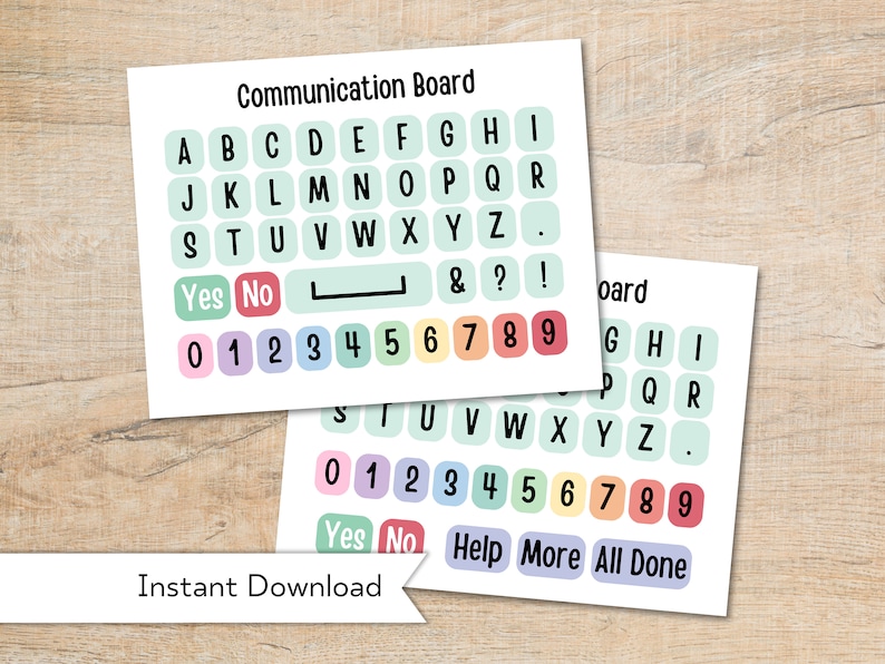 Nonverbal Communication Keyboard - Visual Board Special Needs - Spell ...