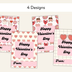 Valentine's Day Cards - Retro Groovy Valentines - Printable Card ...