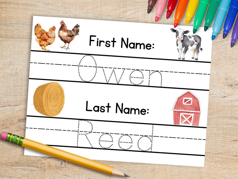 Name Tracing Worksheet Printable Customized Name Tracing Handwriting ...