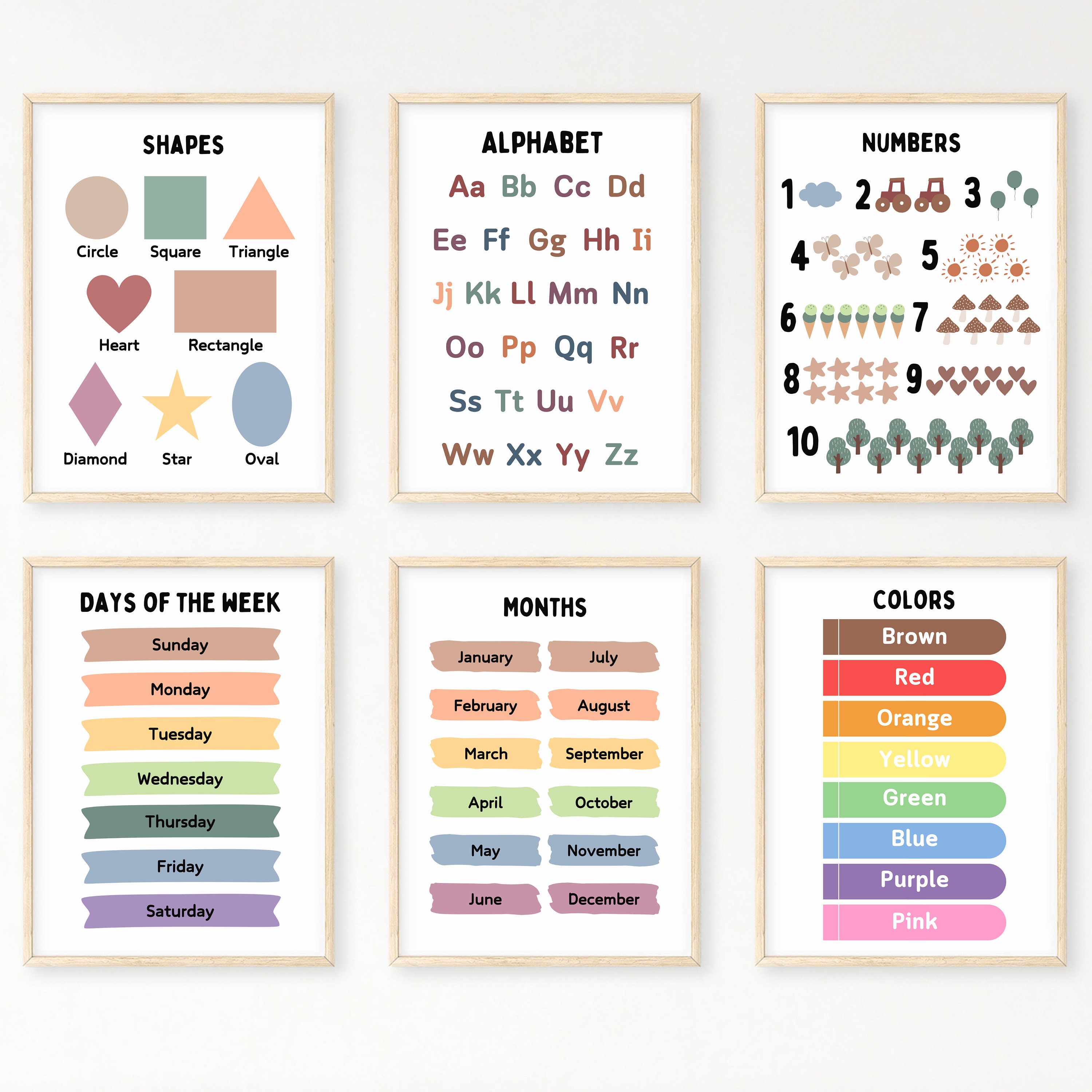6 Educational Posters Printable Classroom Educational Posters Printable ...