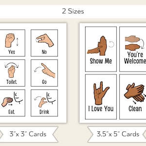 ASL Flashcards American Sign Language Flashcards Special Education ...