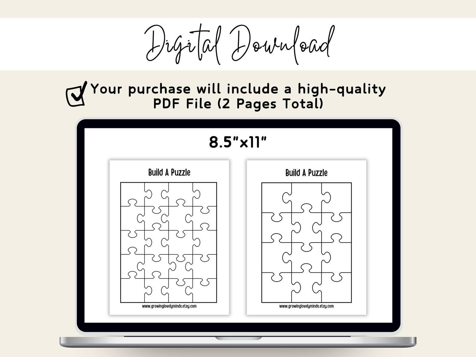 Puzzle Printable Activity Build a Puzzle Activity for Kids School ...