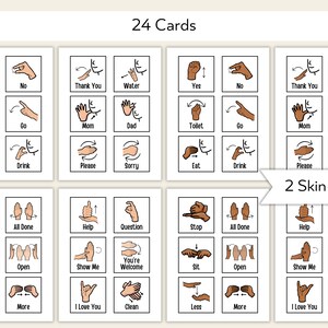 ASL Flashcards American Sign Language Flashcards Special Education ...