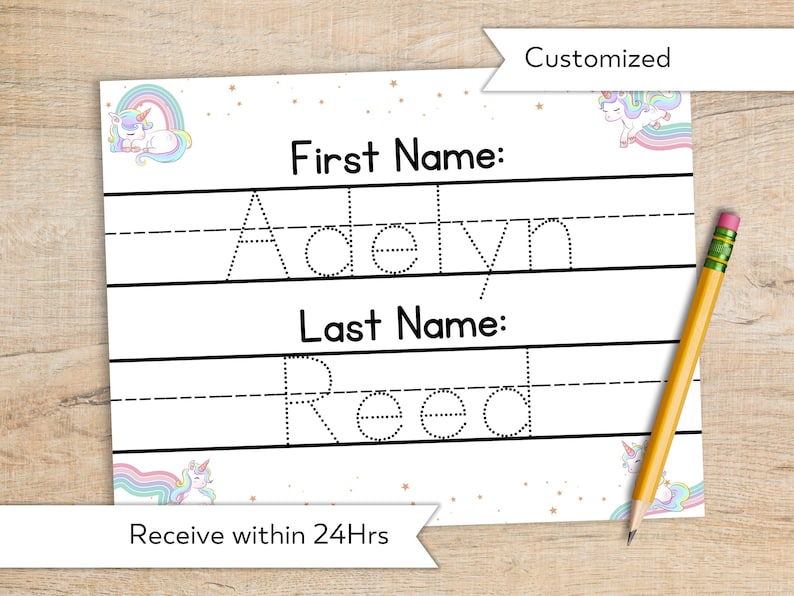 Name Tracing Worksheet - Printable Customized Name Tracing ...