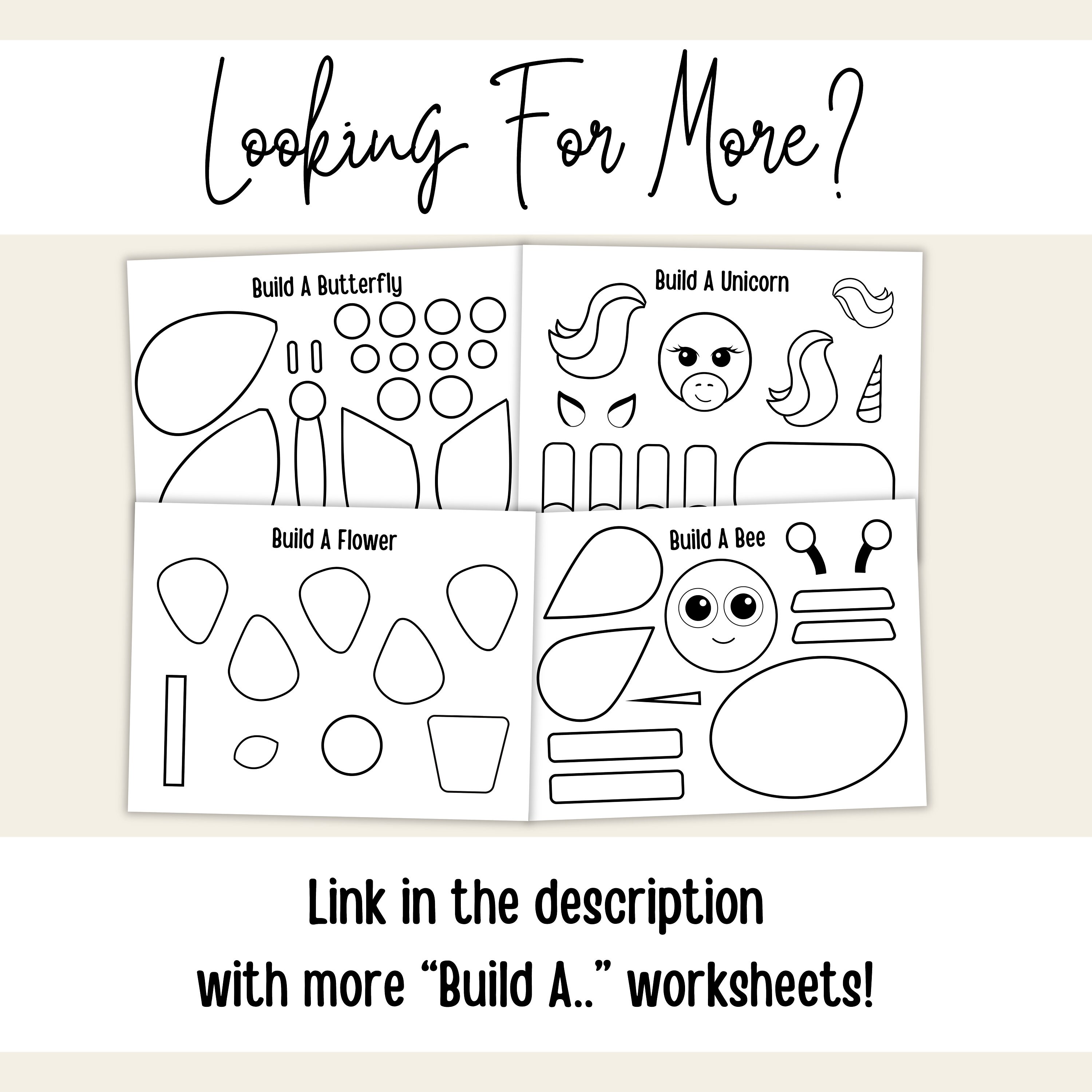 Butterfly Printable Craft Build a Butterfly Spring Activity for Kids ...