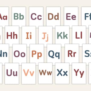 Alphabet Flashcards - A-Z Learning - Printable ABC Learning Cards for ...