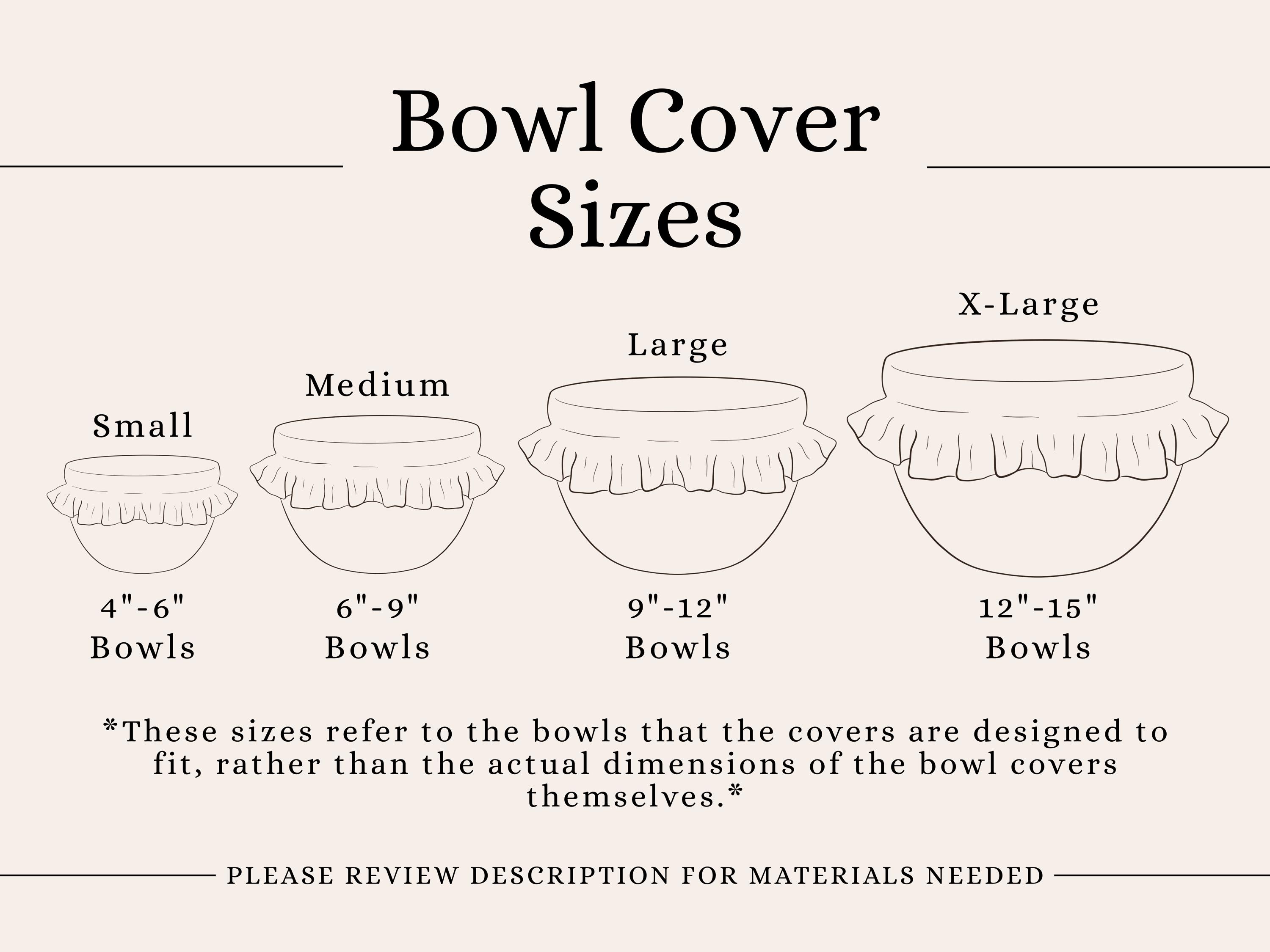 Reversible Bowl Cover Sewing Pattern, 4 Sizes Included, Beginner ...