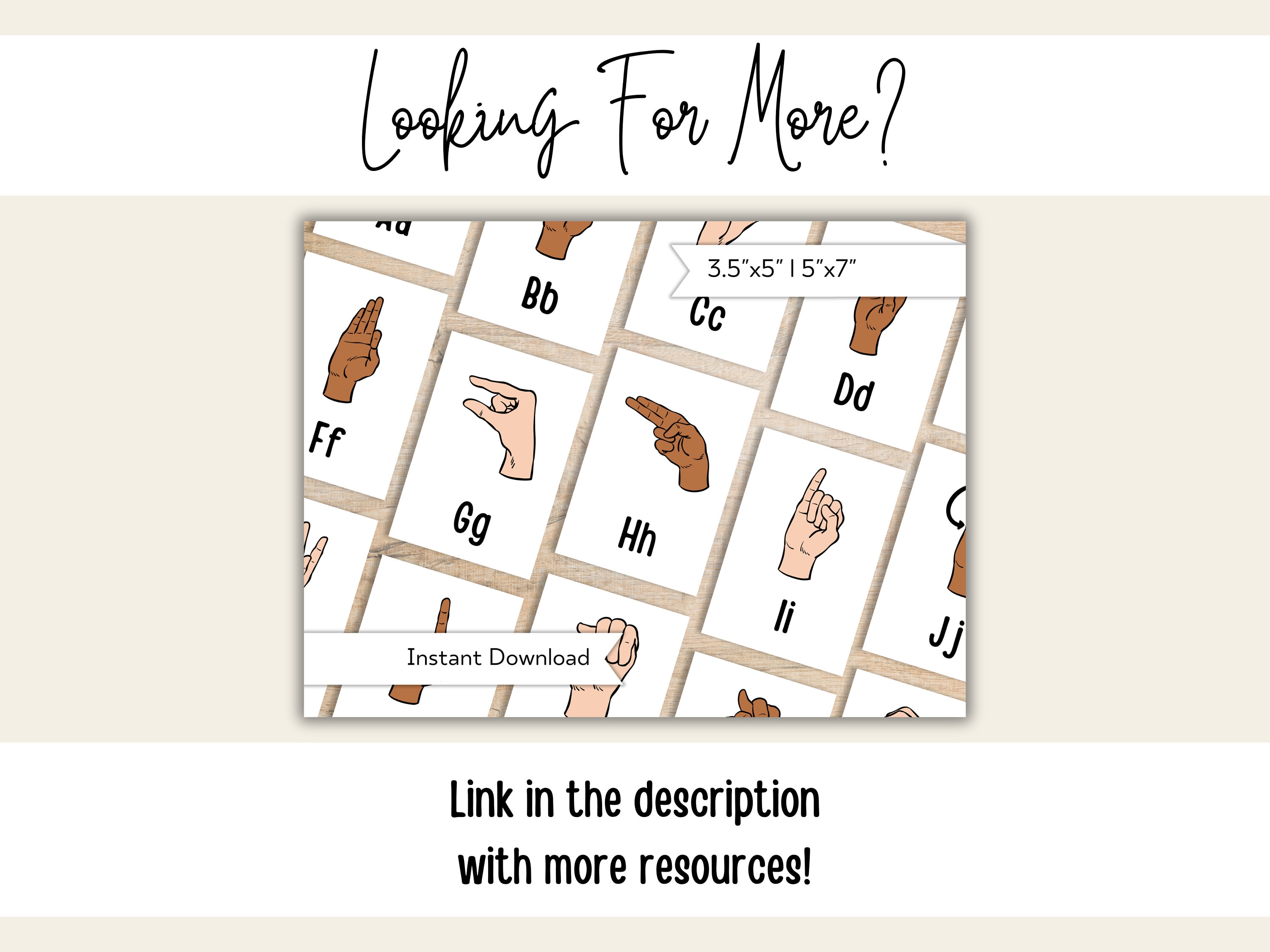 ASL Flashcards - American Sign Language Flashcards - Special Education ...