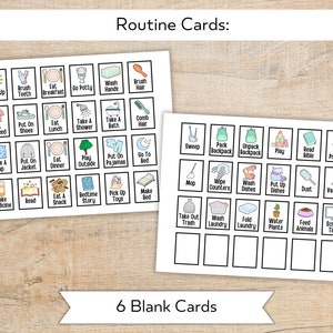Routine Chart Printable Kids Flip Routine Chart Editable Template ...
