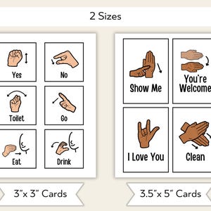 ASL Flashcards - American Sign Language Flashcards - Special Education ...