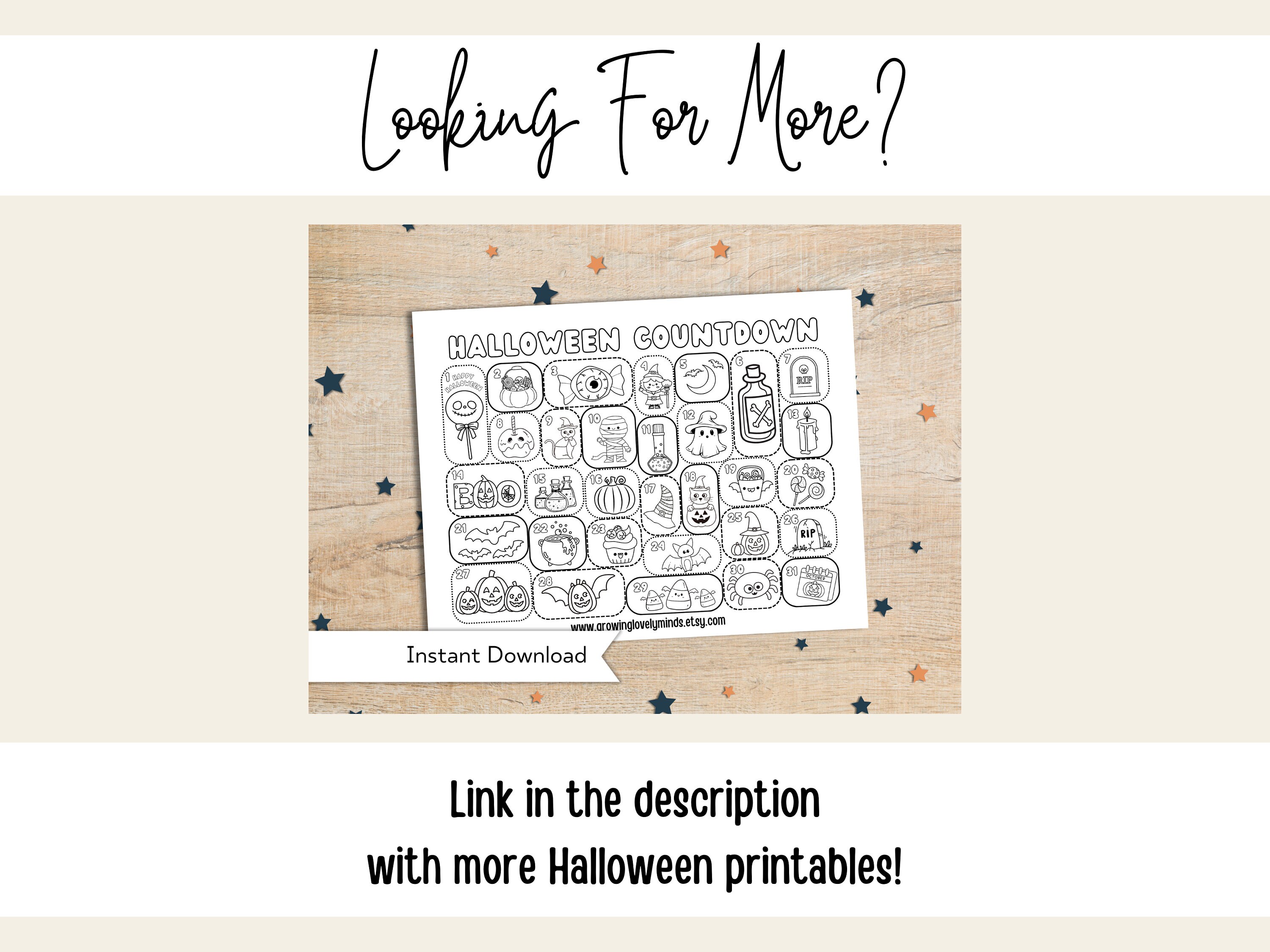 Halloween Activity Placemat – Printable Coloring Page (digital Download ...