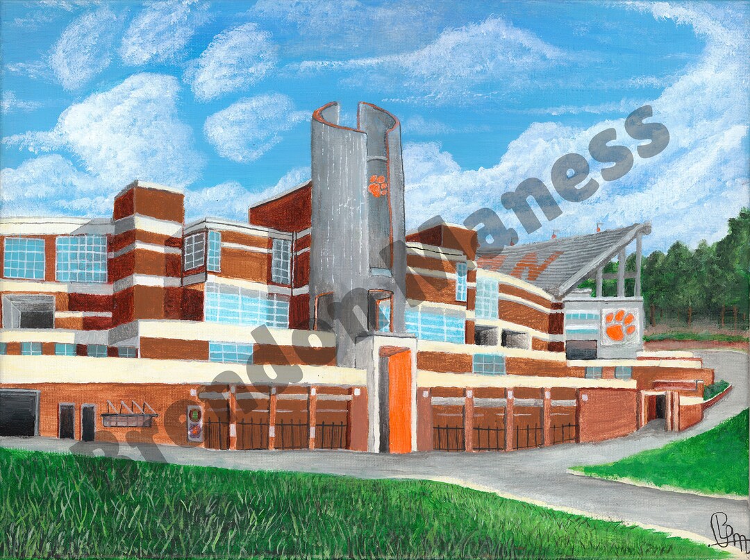Clemson Memorial Stadium Painting - Etsy