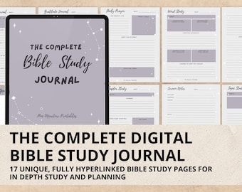 The Complete Digital Bible Study Journal Sermon Notes Bible Study ...