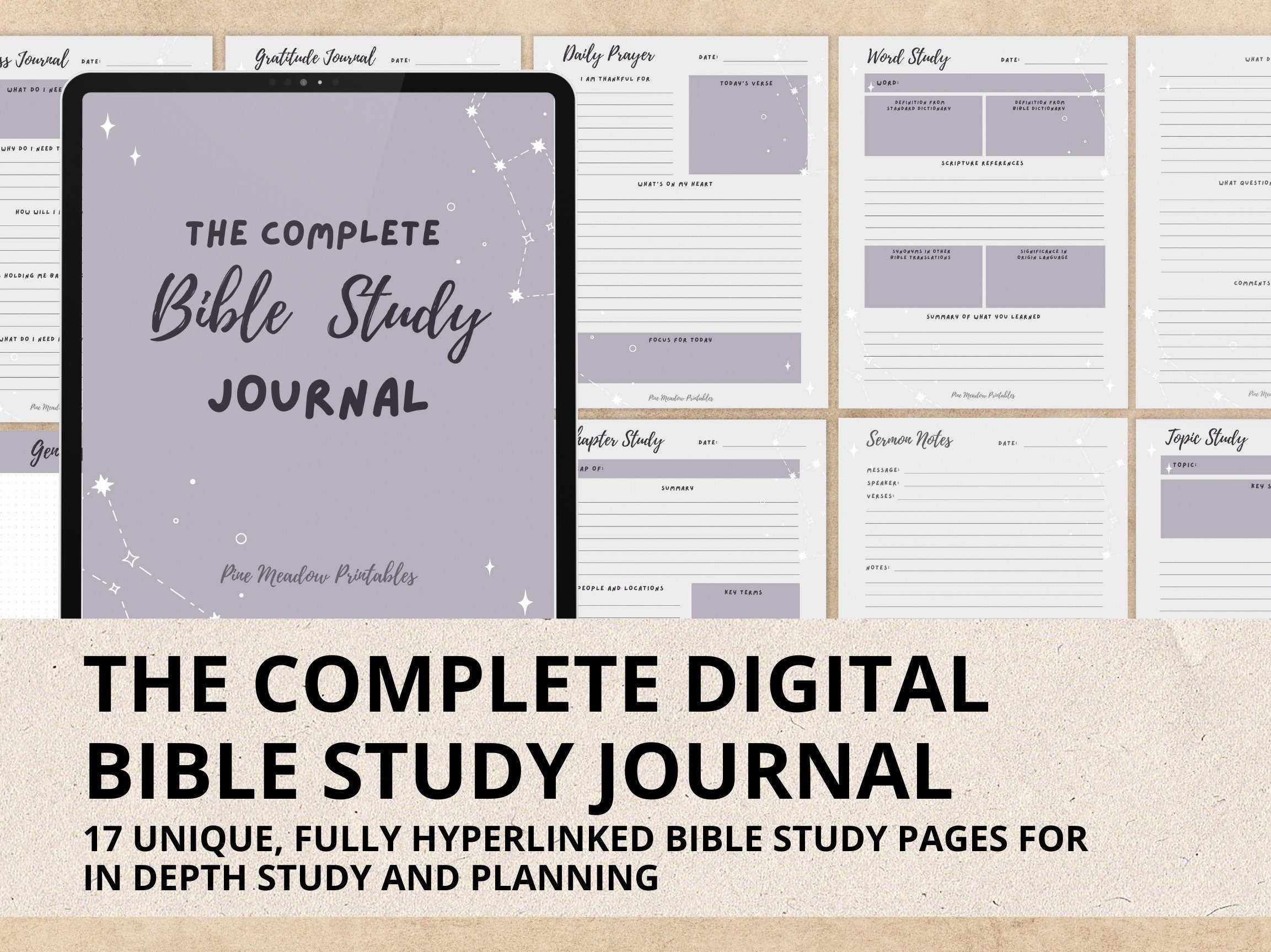 The Complete Digital Bible Study Journal Sermon Notes Bible Study ...